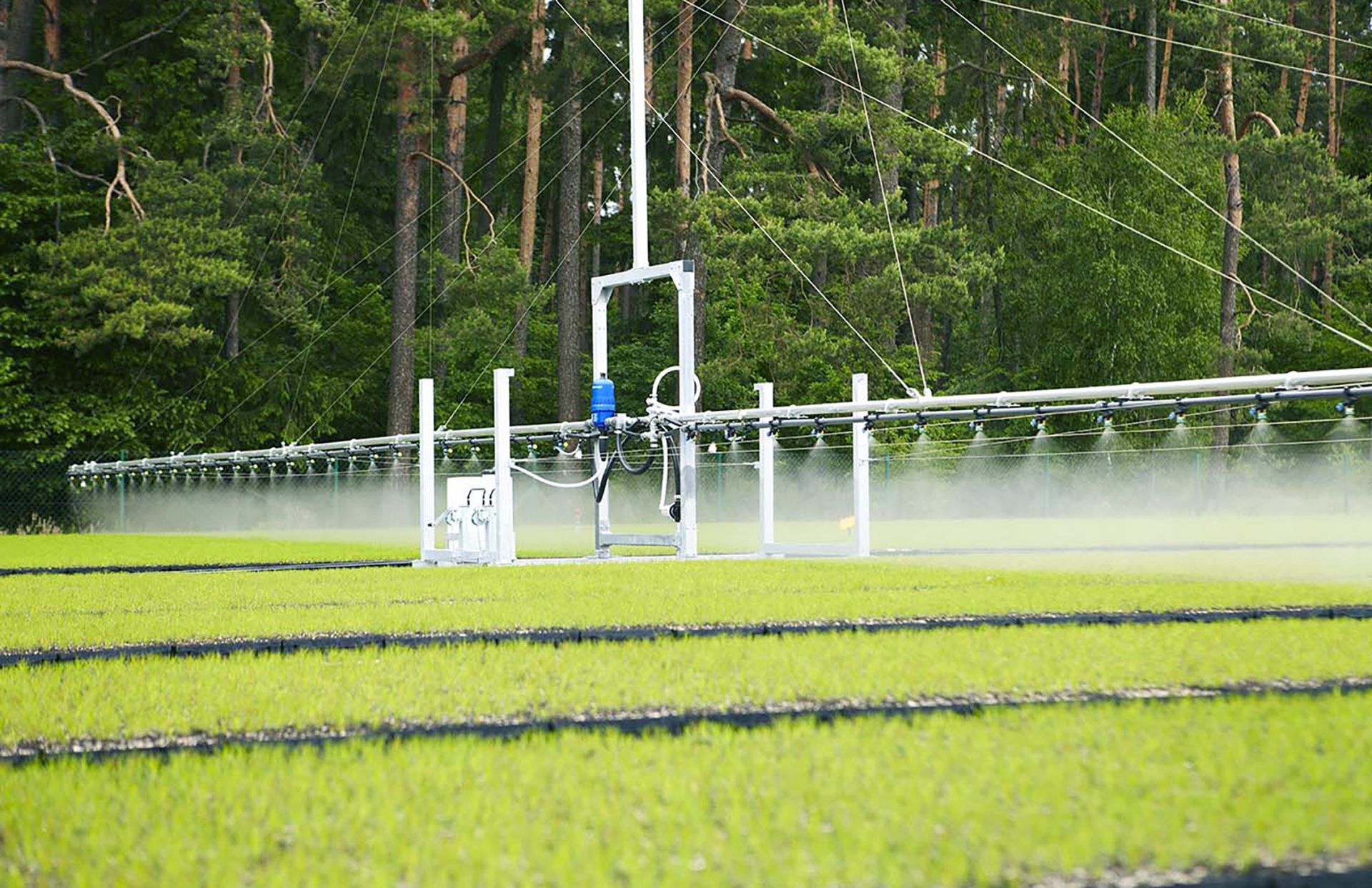 Holding Area Irrigation Booms - Fibercell